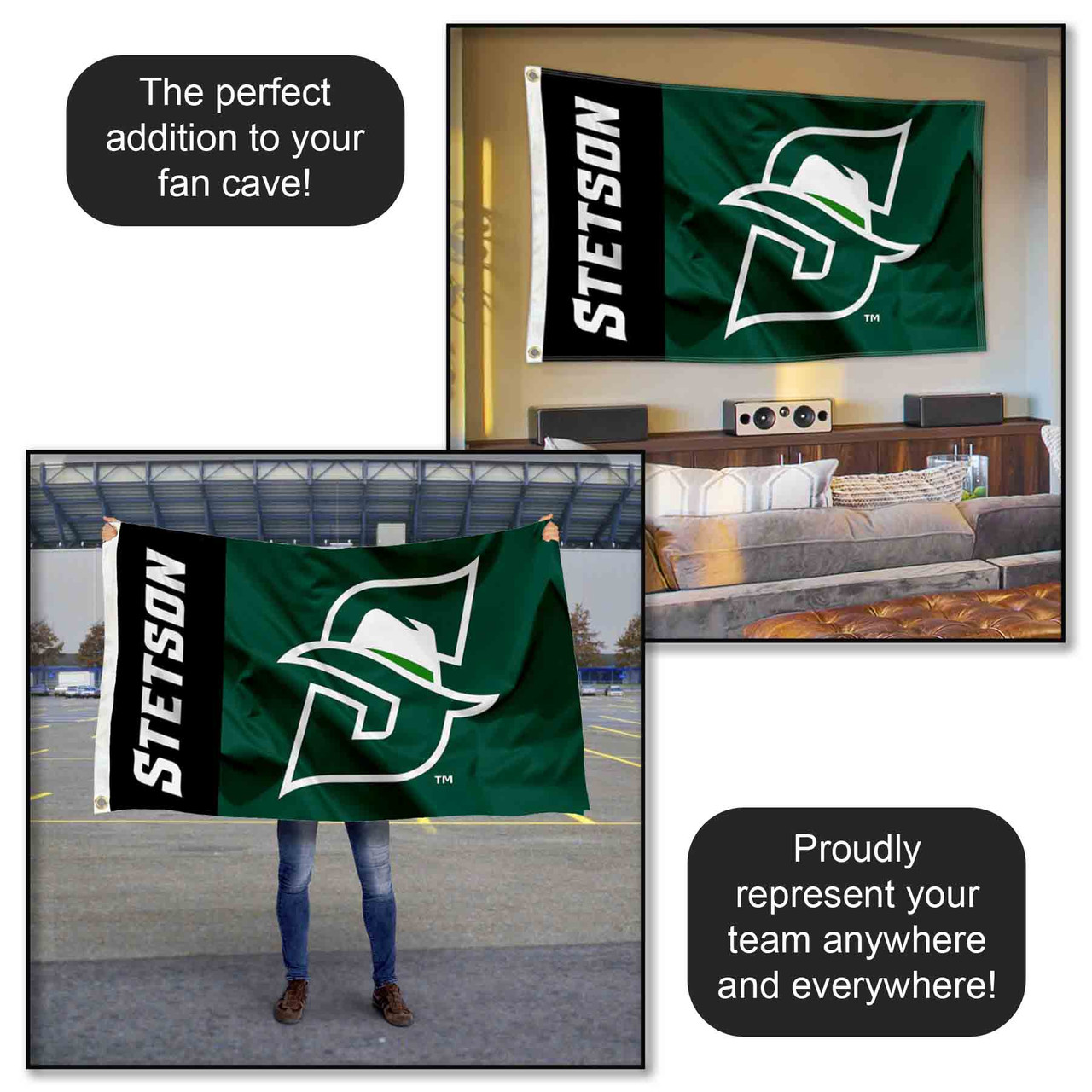 Stetson Hatters New Logo Flag - State Street Products