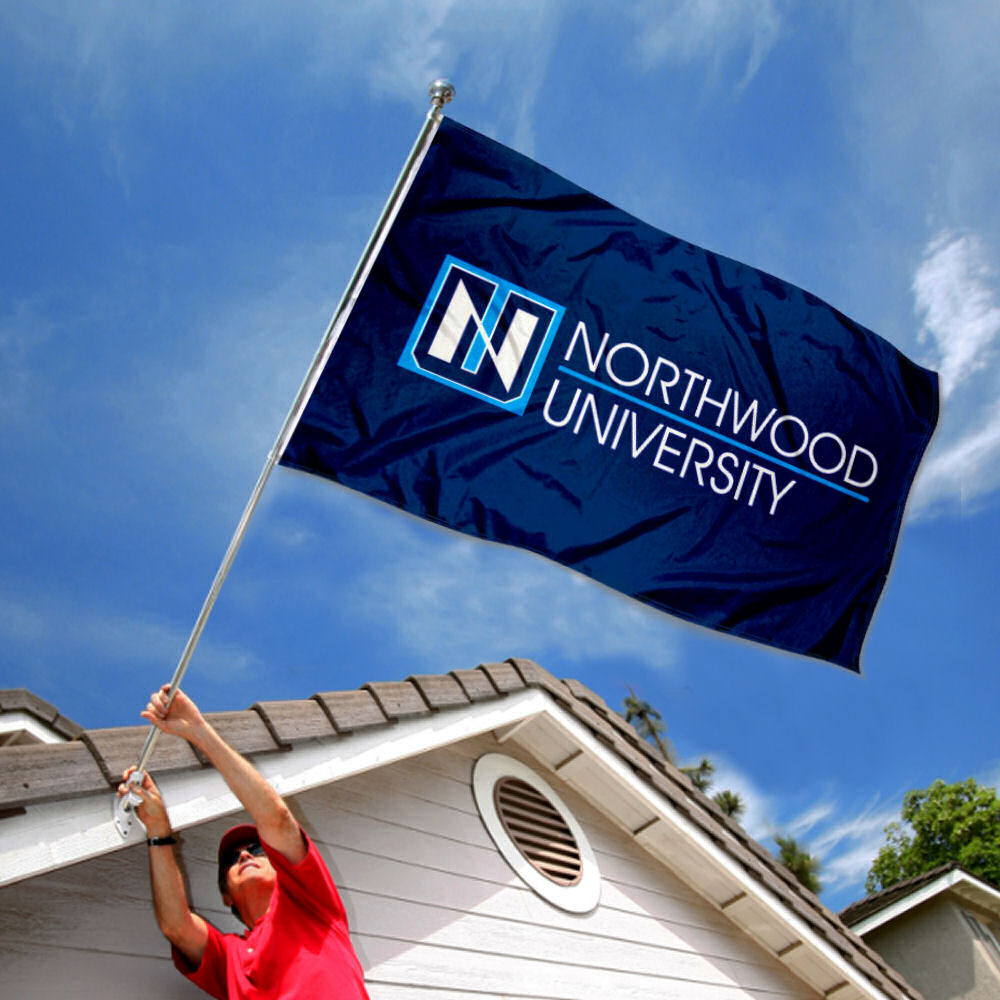 Northwood Timberwolves Wordmark Logo Flag - State Street Products