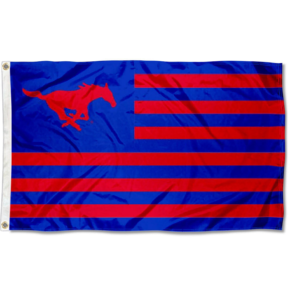 Southern Methodist University Stripes Flag - State Street Products
