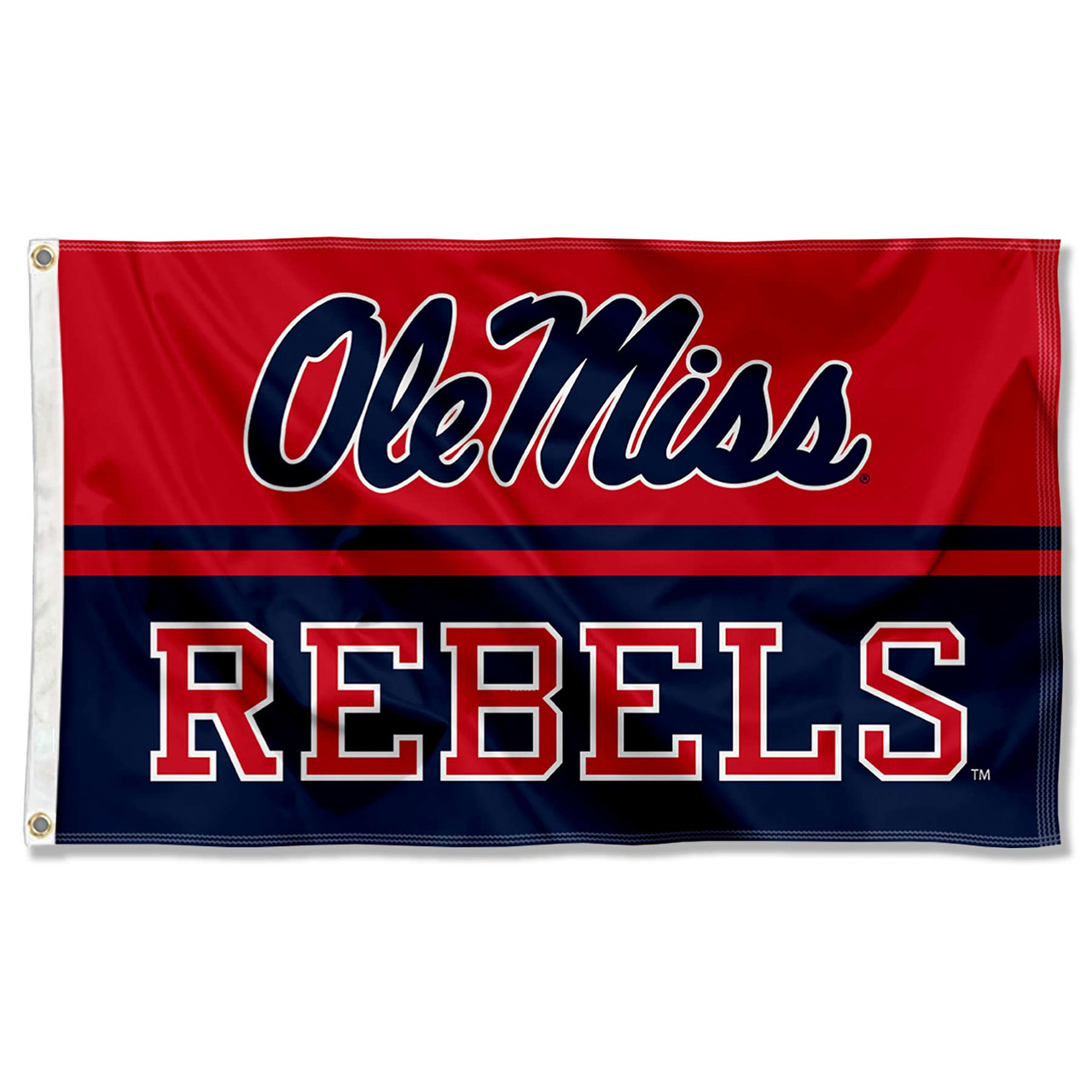 Ole Miss Block Panel Flag - State Street Products