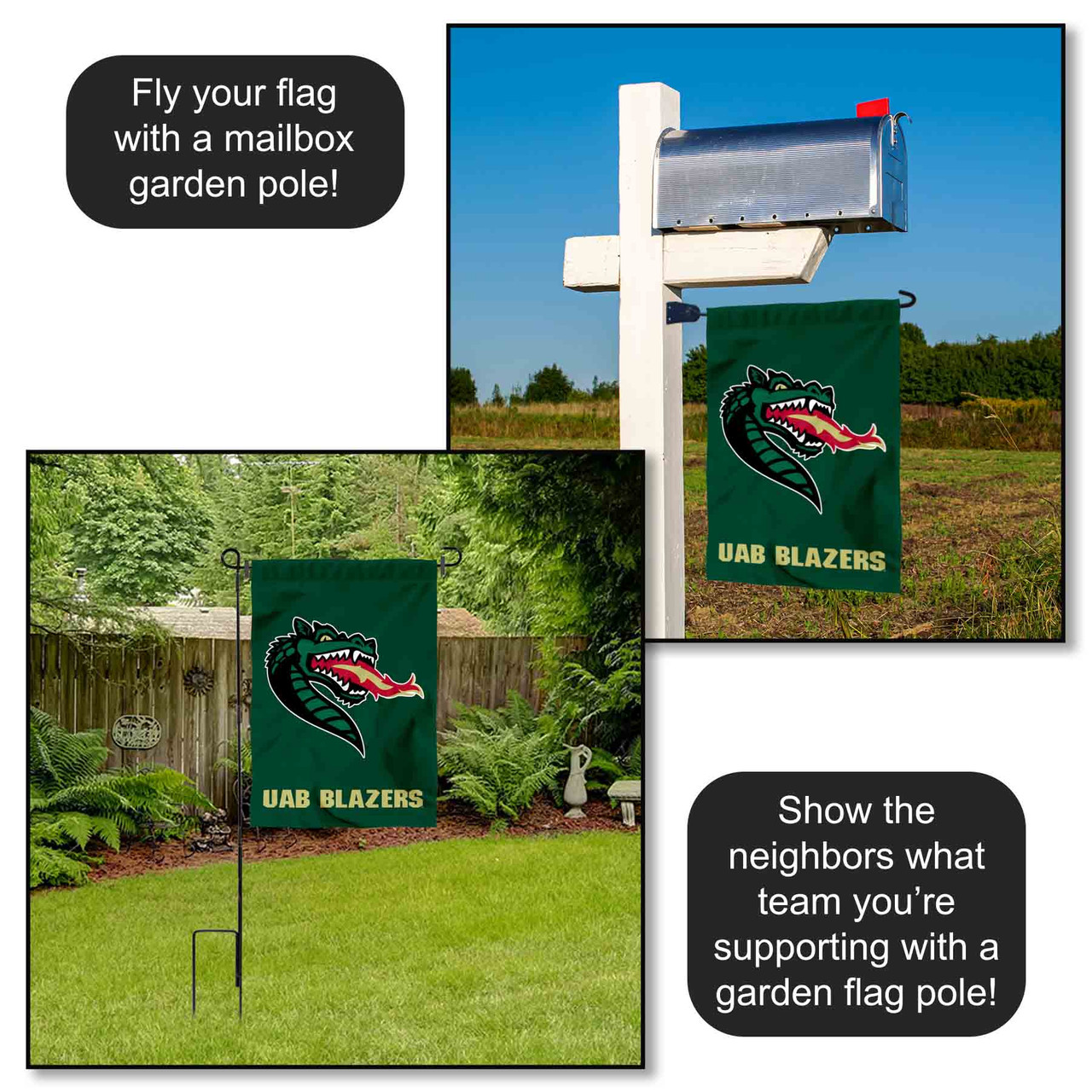 UAB Blazers Garden Flag - State Street Products