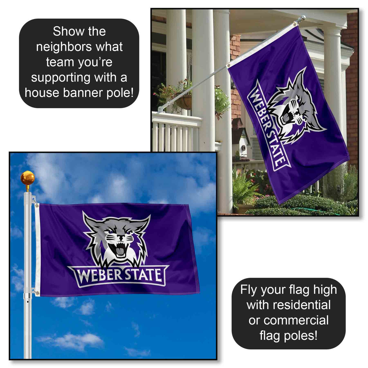 Weber State Wildcats Flag - State Street Products
