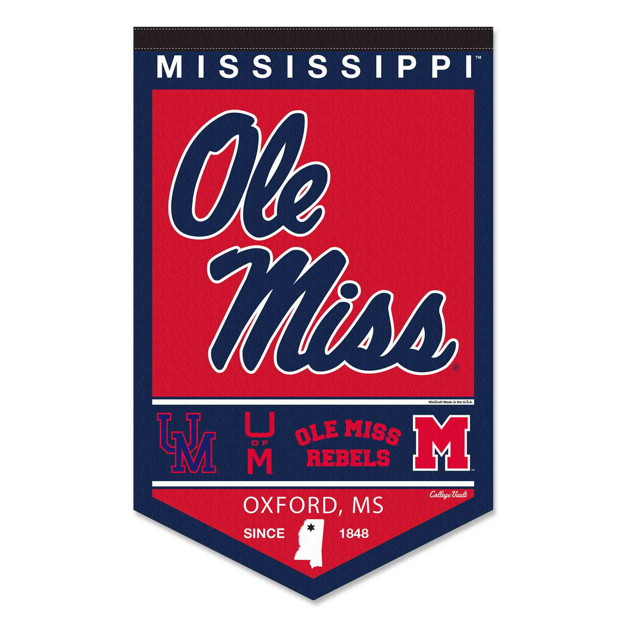 Ole Miss Heritage Logo History Banner - State Street Products