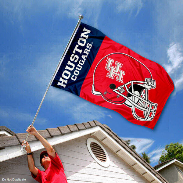 UH Cougars Helmet Flag - State Street Products