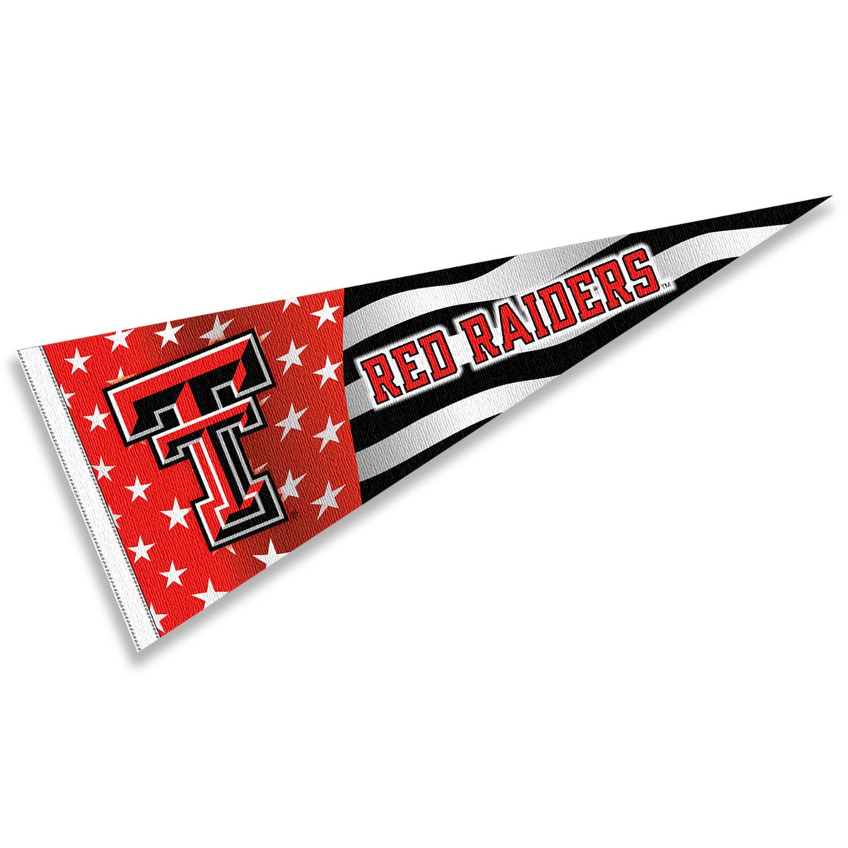Texas Tech Red Raiders Nation USA Stars and Stripes Pennant - State ...