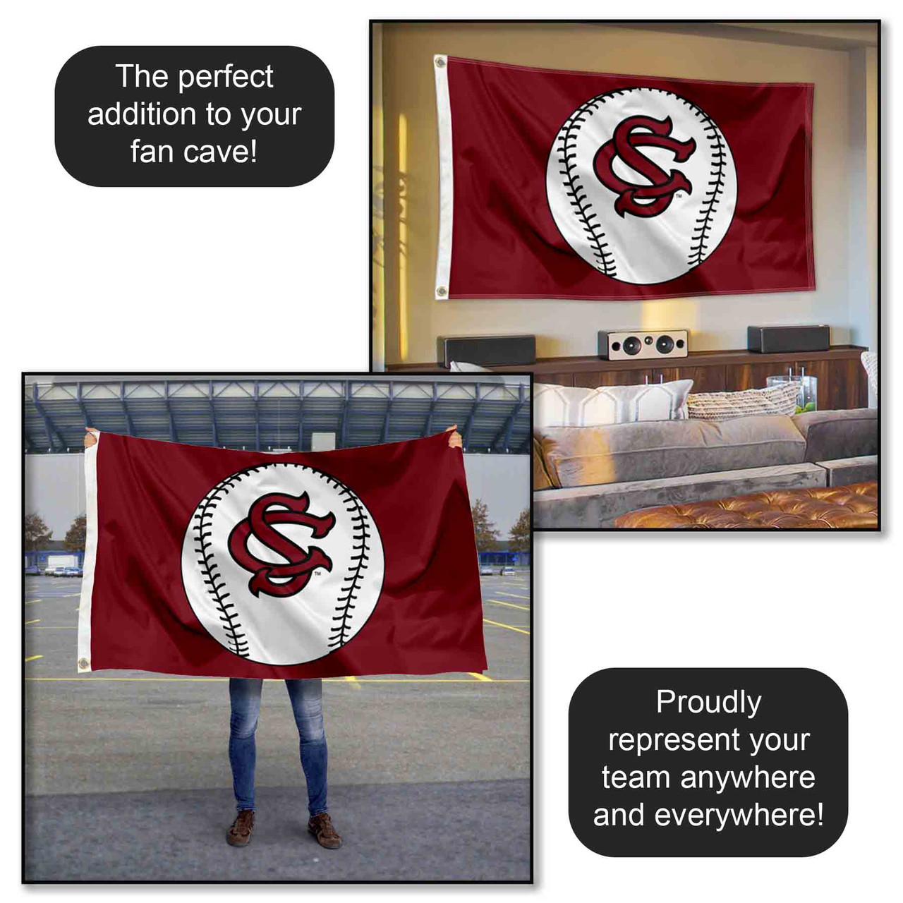 University of South Carolina Gamecocks Baseball Flag - State Street ...