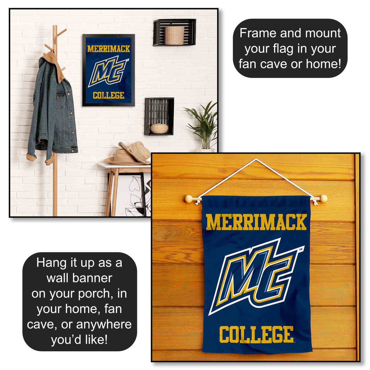 Merrimack College Garden Flag - State Street Products