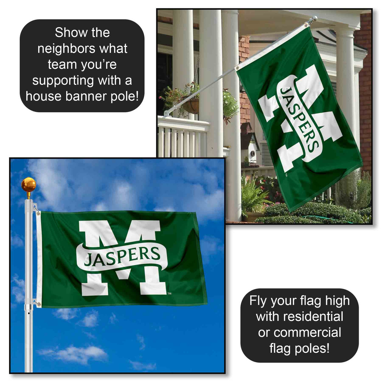 Manhattan Jaspers Flag - State Street Products