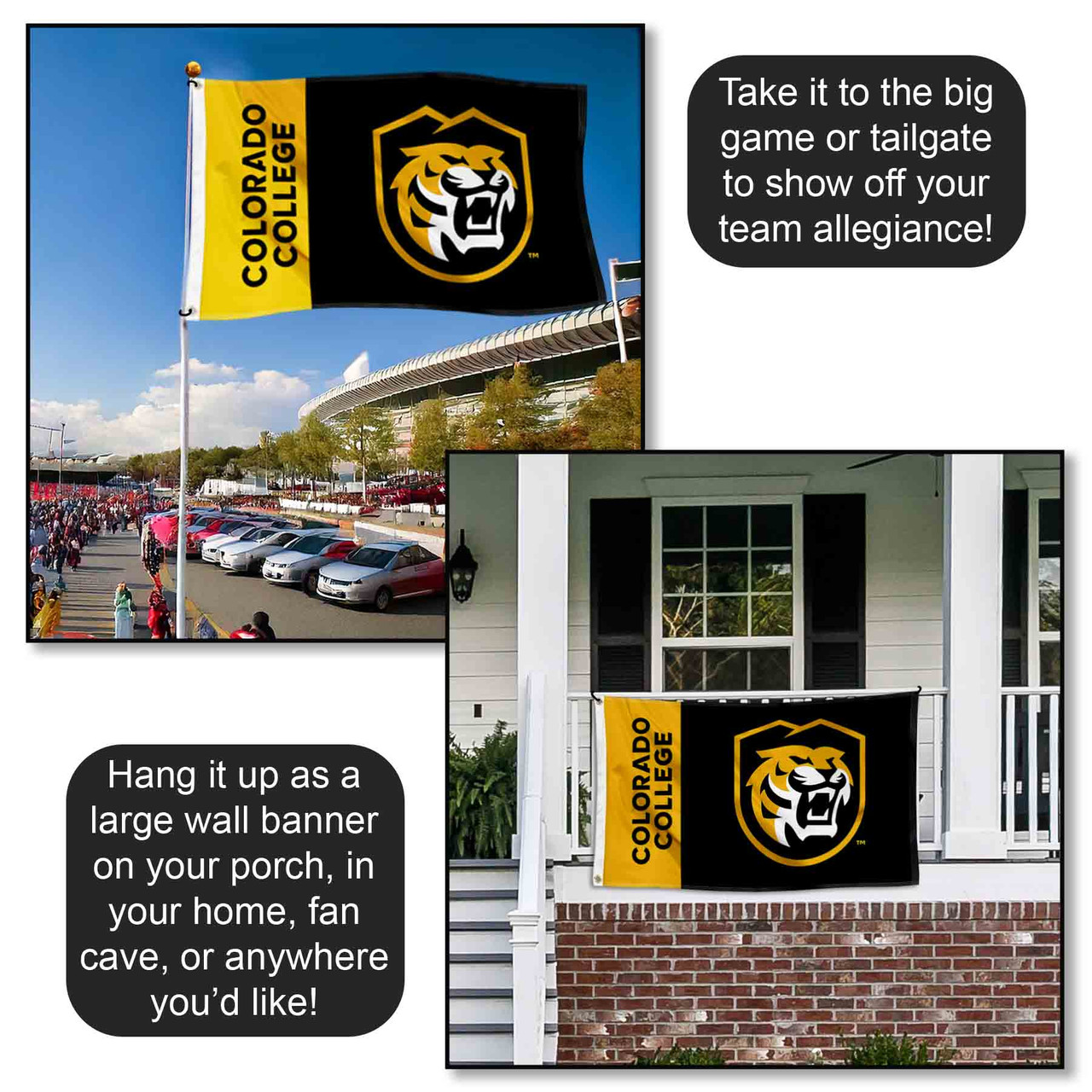 Colorado College Tigers New Logo Flag - State Street Products