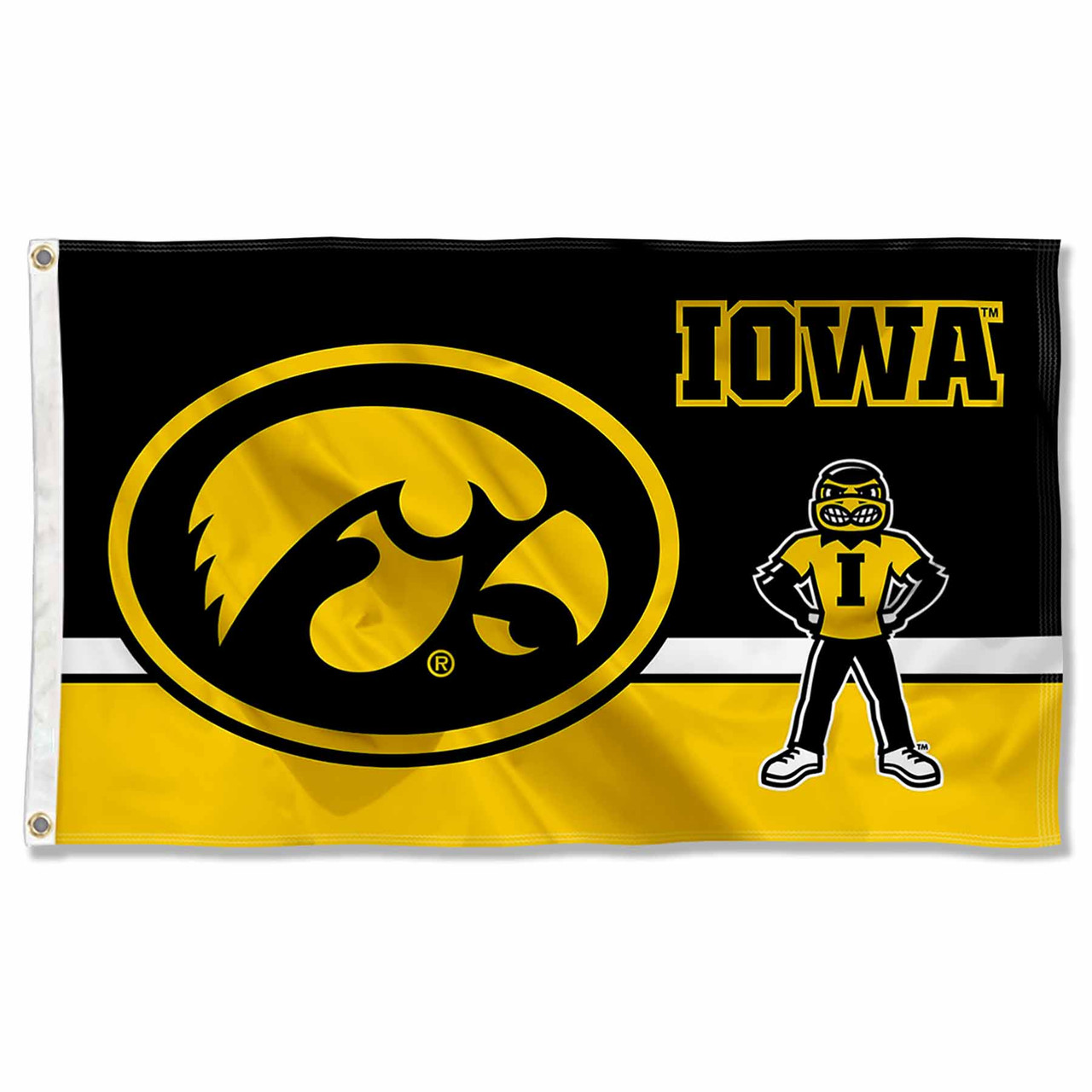 Hawkeyes Logo Flag - State Street Products