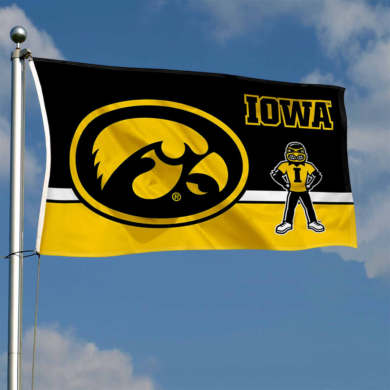 Hawkeyes Logo Flag - State Street Products