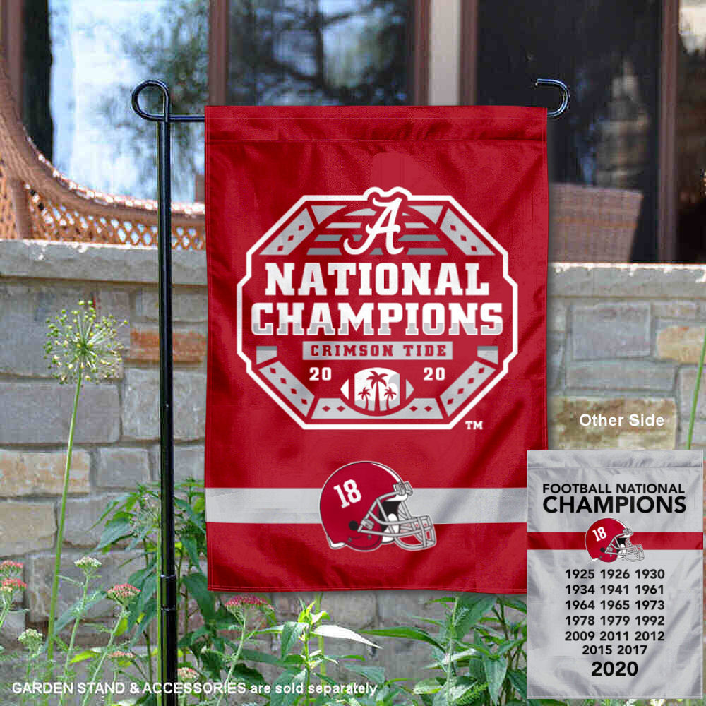 Crimson Tide 18x and 2020 College Football National Champions Yard Flag ...