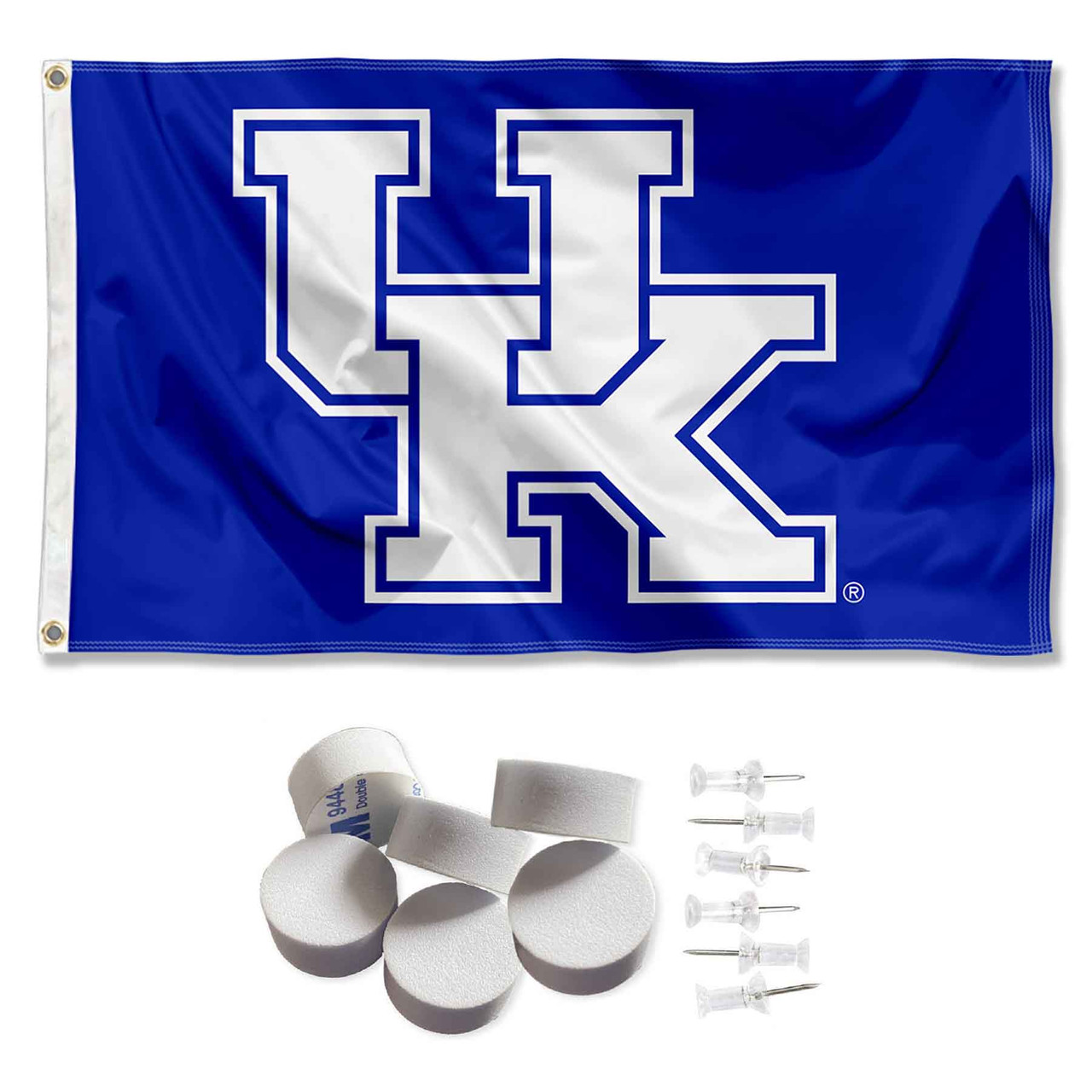 Kentucky Wildcats Banner Flag with Tack Wall Pads - State Street Products