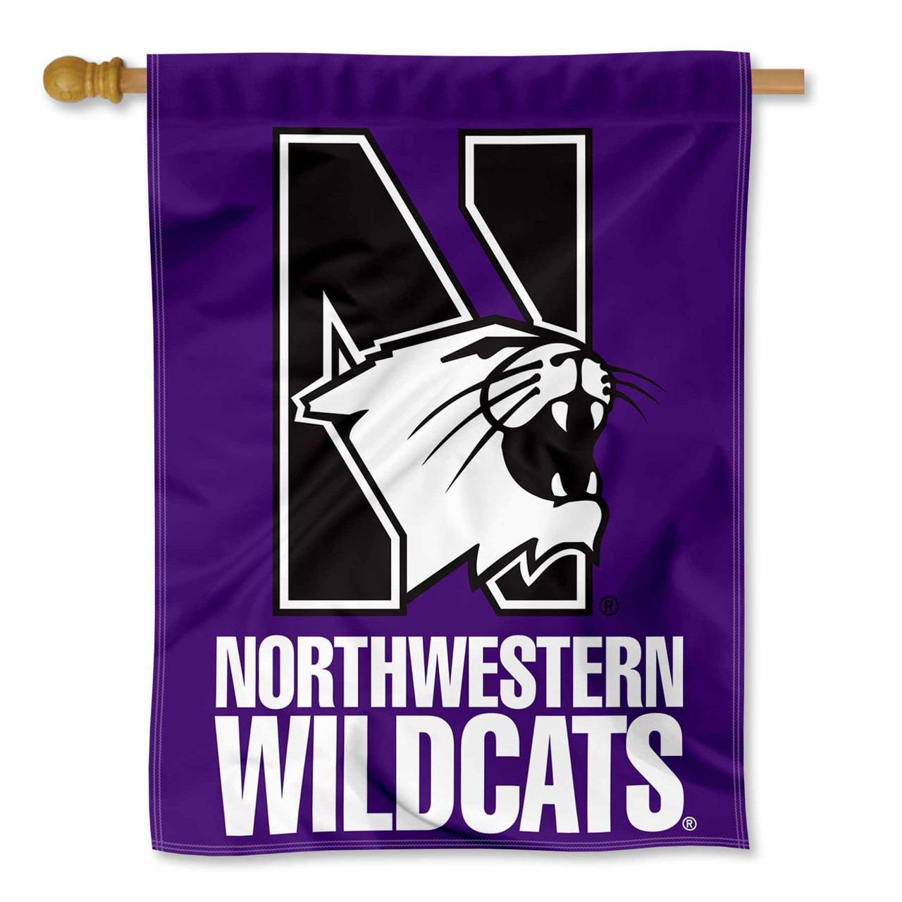 Northwestern Wildcats House Flag - State Street Products