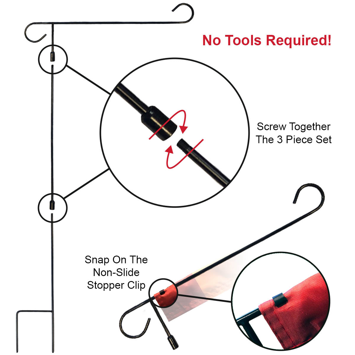 Virginia Tech Hokies Logo Garden Flag and Pole Stand - State Street ...