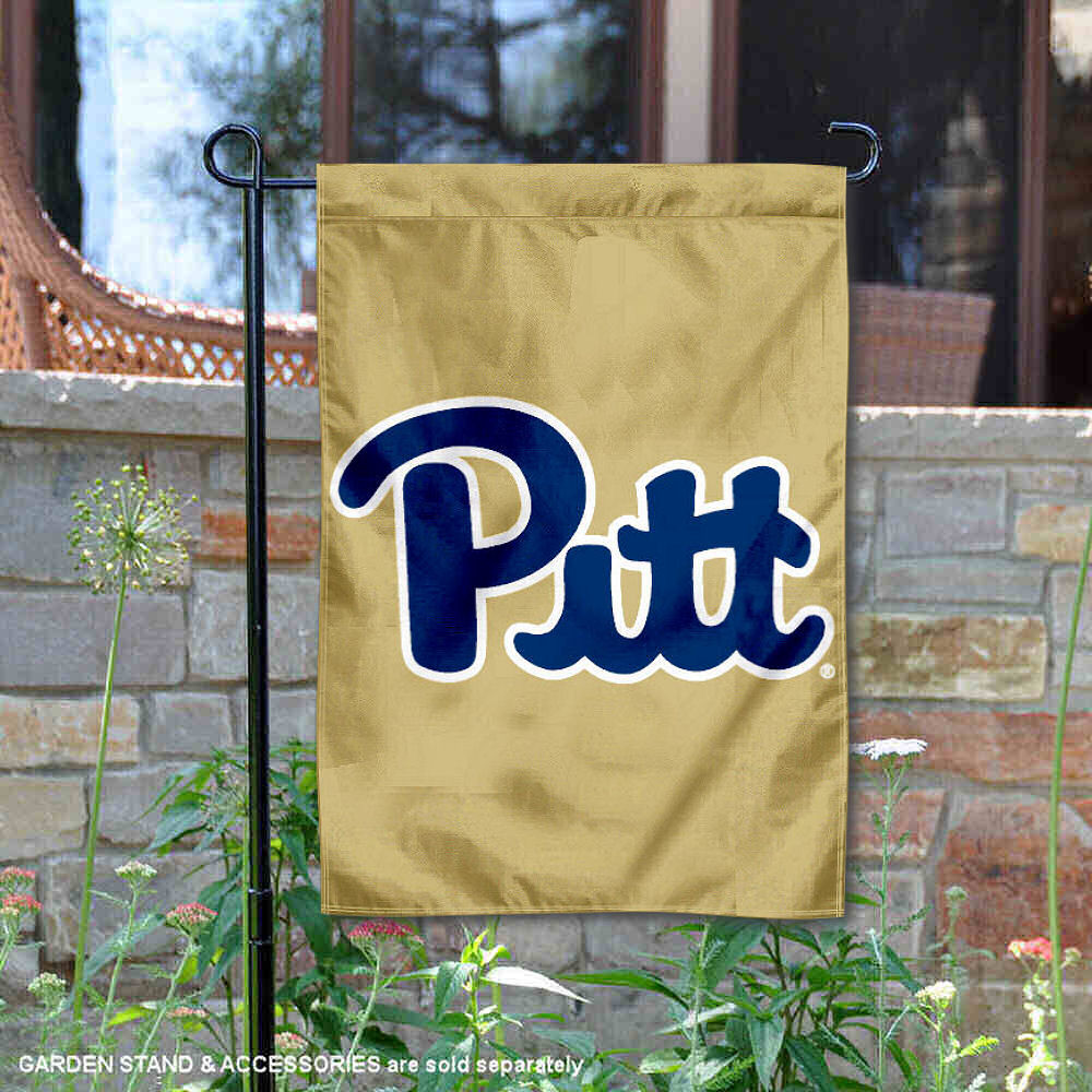 Pittsburgh Panthers Script Pitt Logo Garden Flag - State Street Products