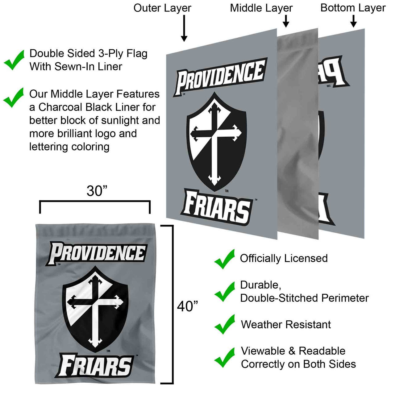 Providence University Friars Banner Flag - State Street Products