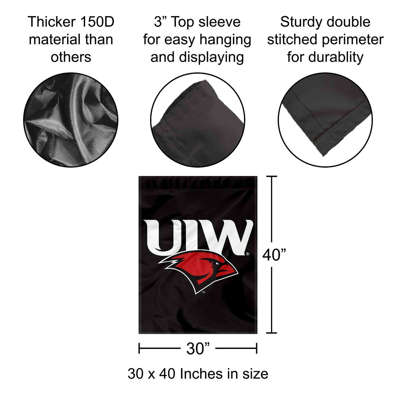 Incarnate Word Cardinals Logo Double Sided House Flag - State Street ...