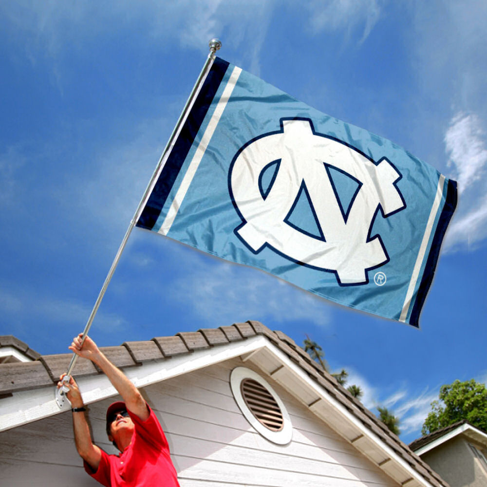 North Carolina Tar Heels Court Stripes Flag - State Street Products