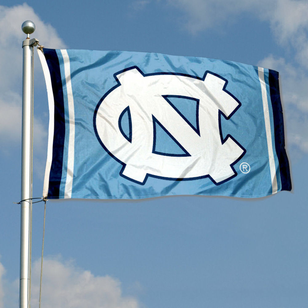 North Carolina Tar Heels Court Stripes Flag - State Street Products