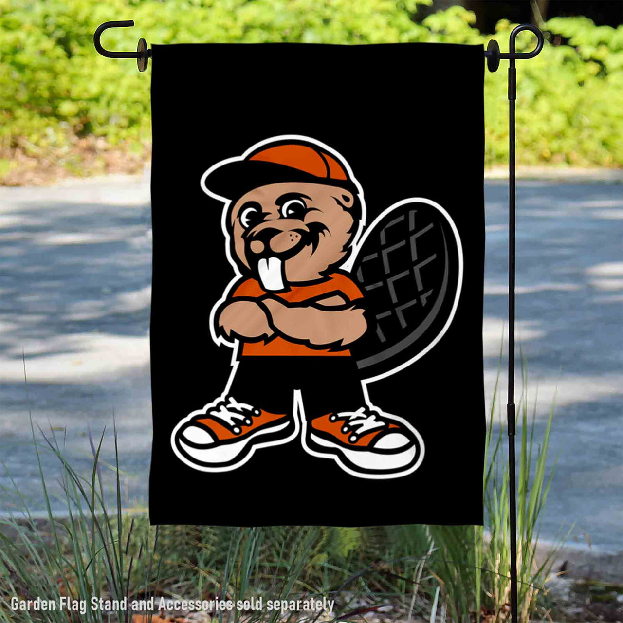 Oregon State Beavers Benny the Beaver Garden Flag - State Street Products