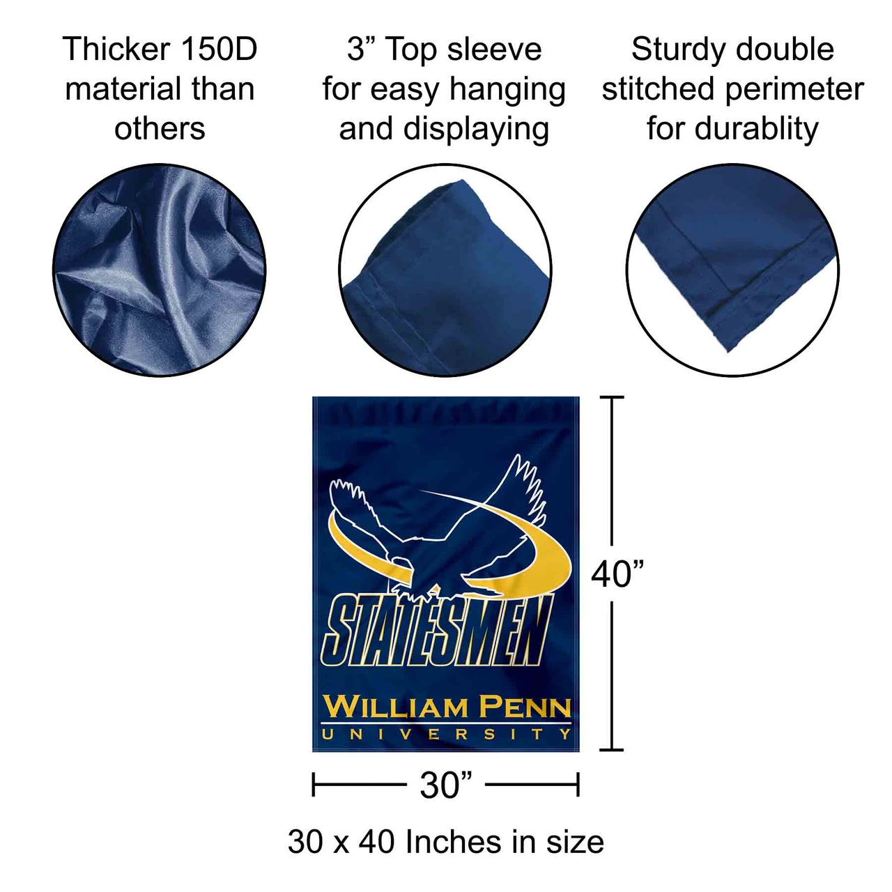 William Penn University House Flag - State Street Products