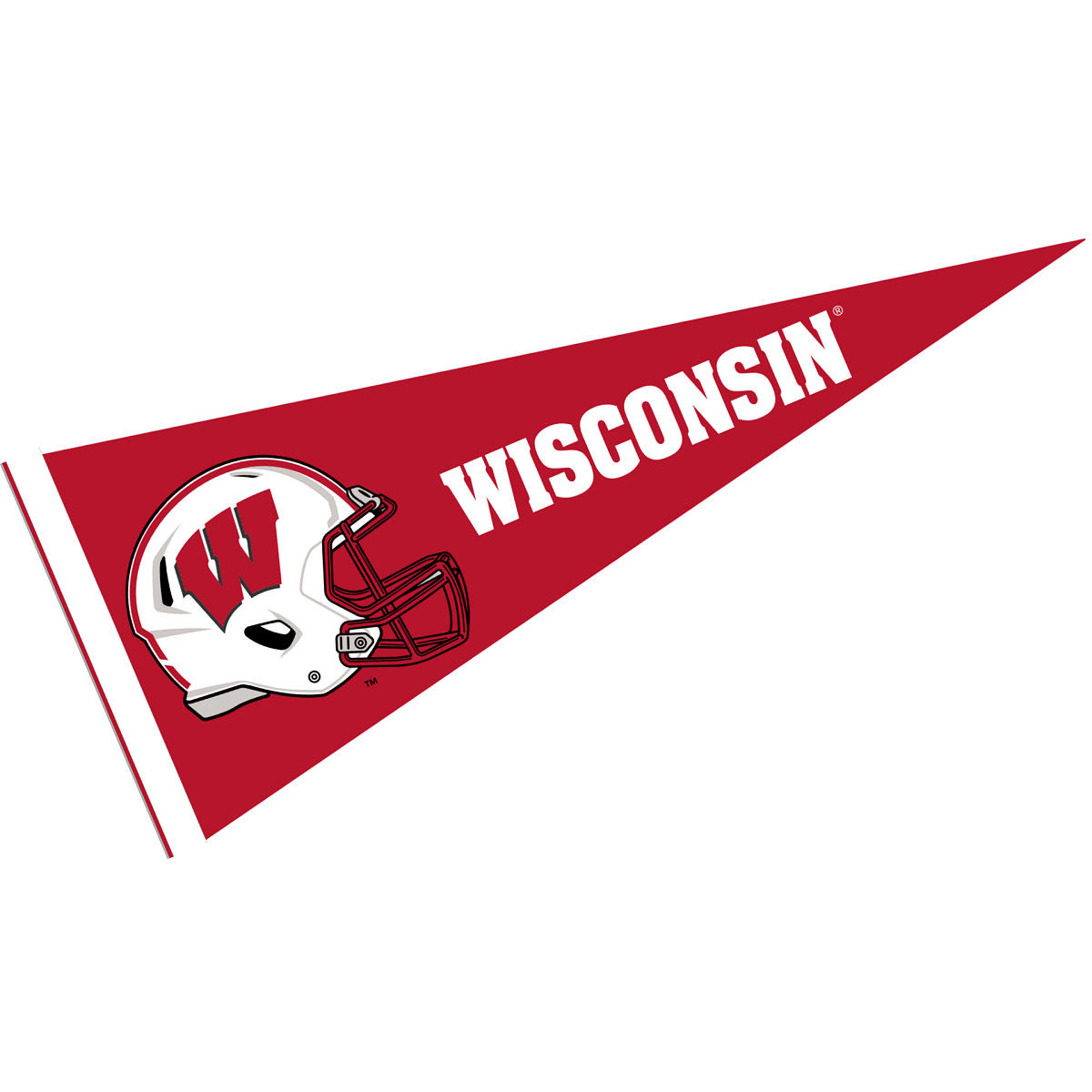 UW Badgers Helmet Pennant - State Street Products
