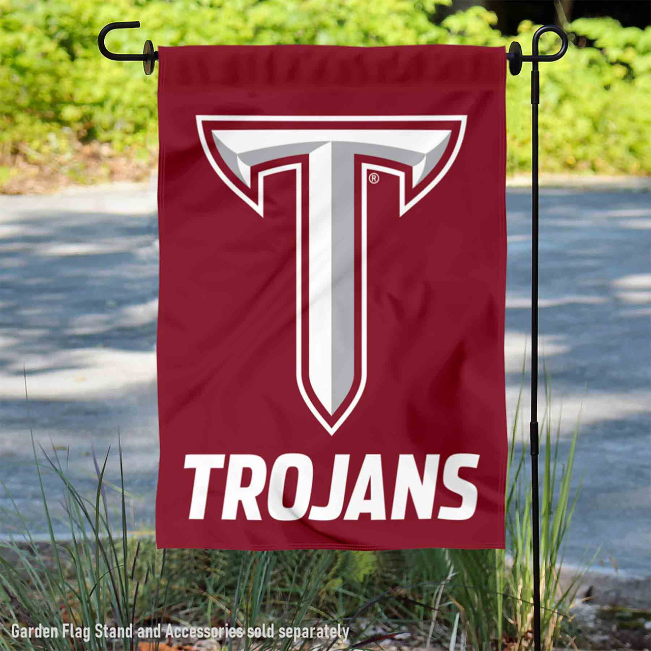 Troy Trojans Wordmark Garden Flag - State Street Products