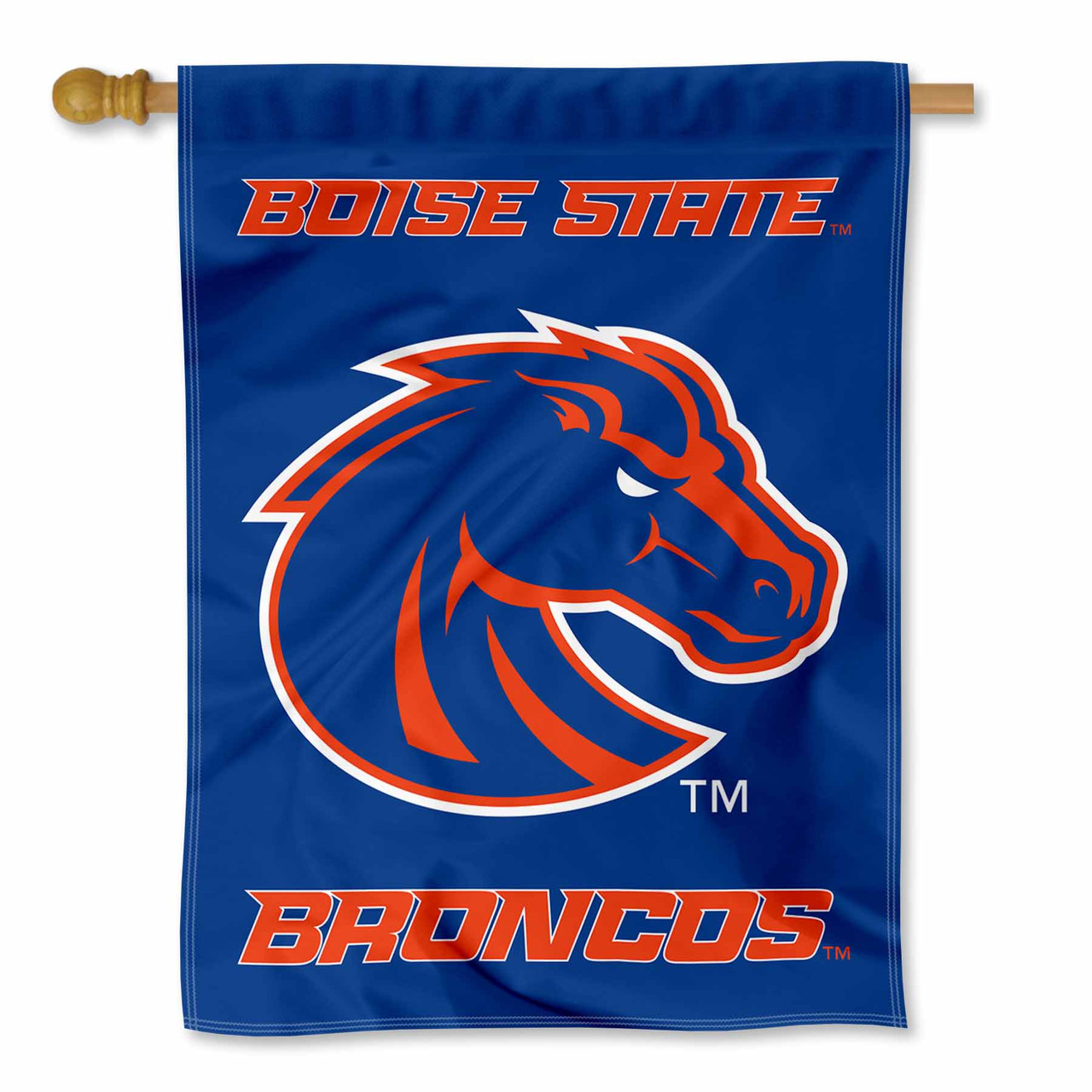 Boise State Broncos Wordmark Double Sided House Flag - State Street ...