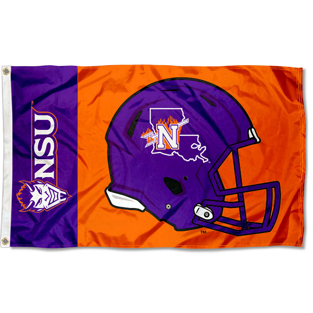 Northwestern State Demons Football Helmet Flag - State Street Products