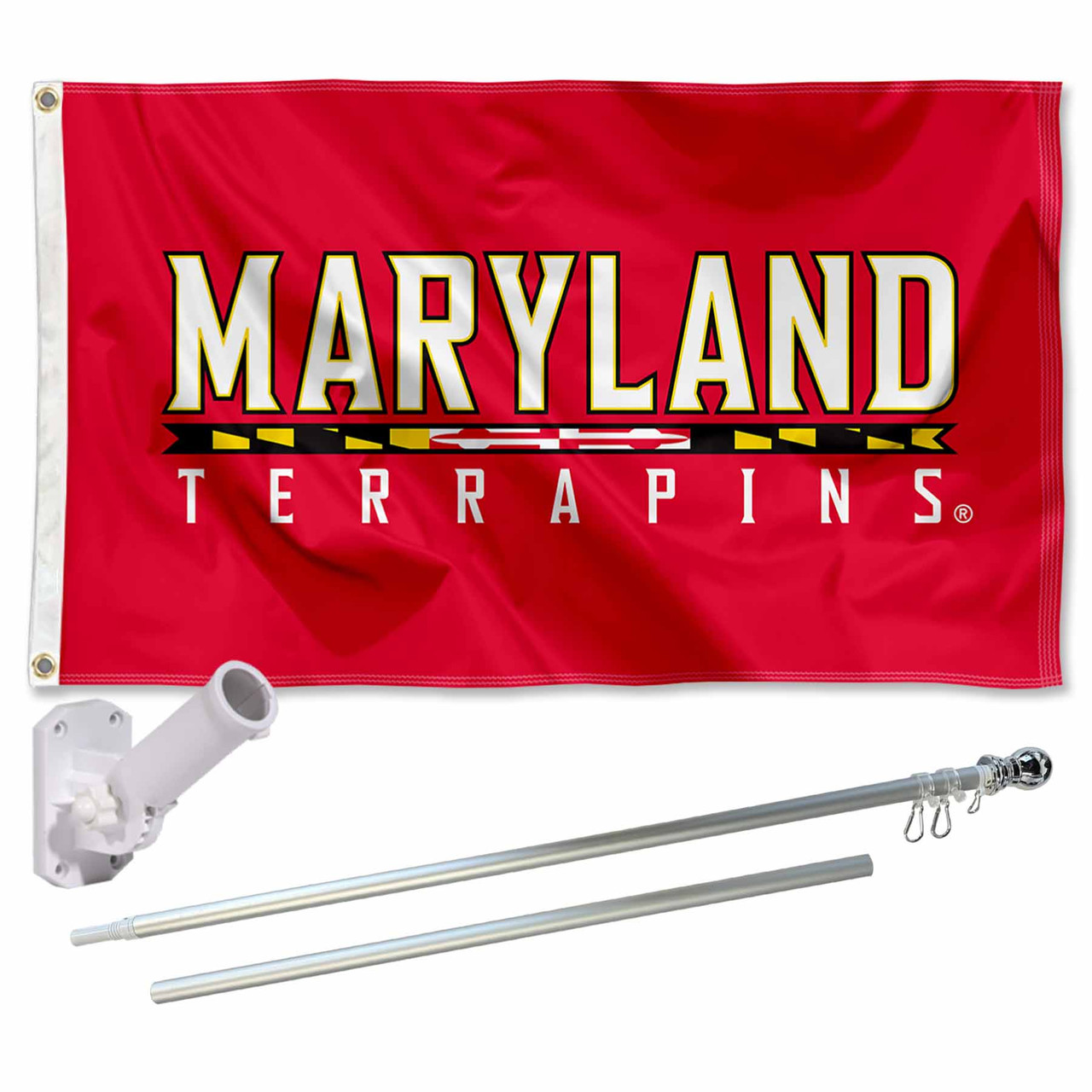 Pennant NCAA Maryland Terrapins Double Sided Car Flag - 16" X 19 ...