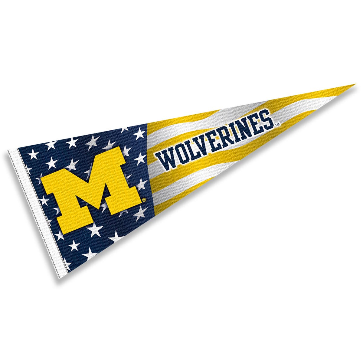 Michigan Wolverines Nation USA Stars and Stripes Pennant - State Street ...