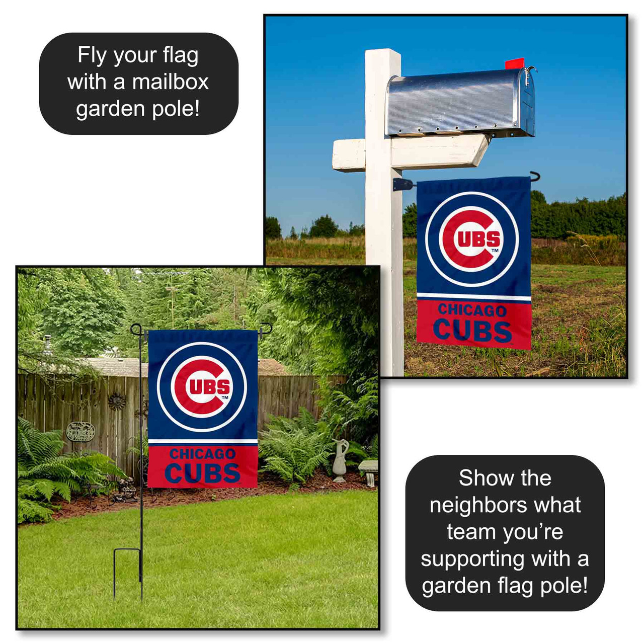 Chicago Cubs Garden Flag - State Street Products