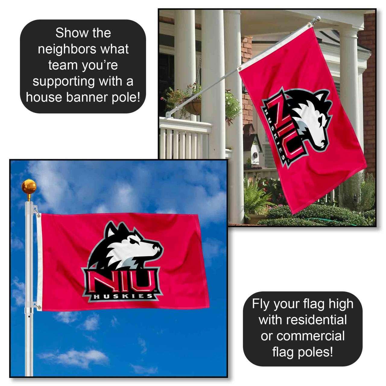 Northern Illinois University Flag - State Street Products