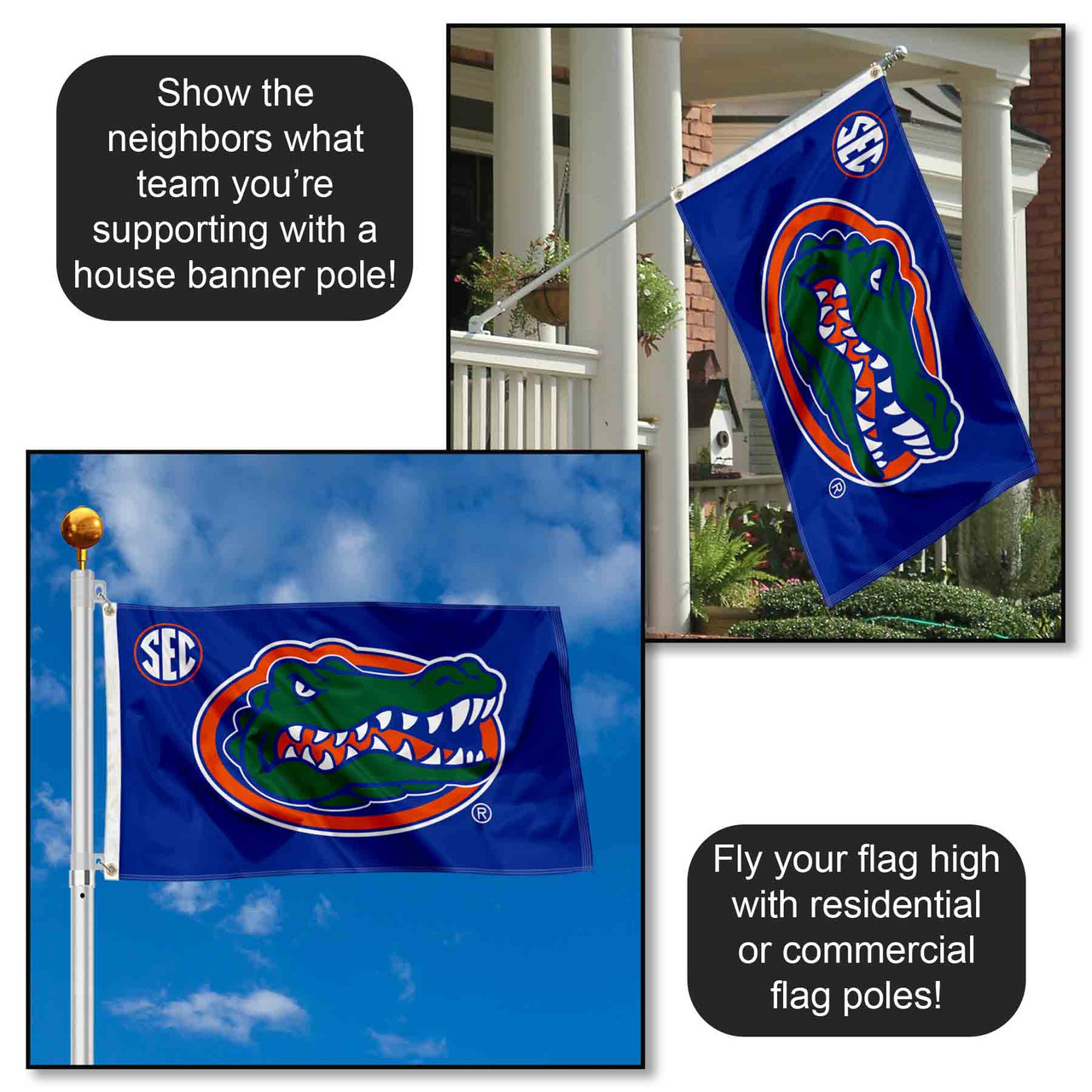 University of Florida SEC Logo Flag - State Street Products