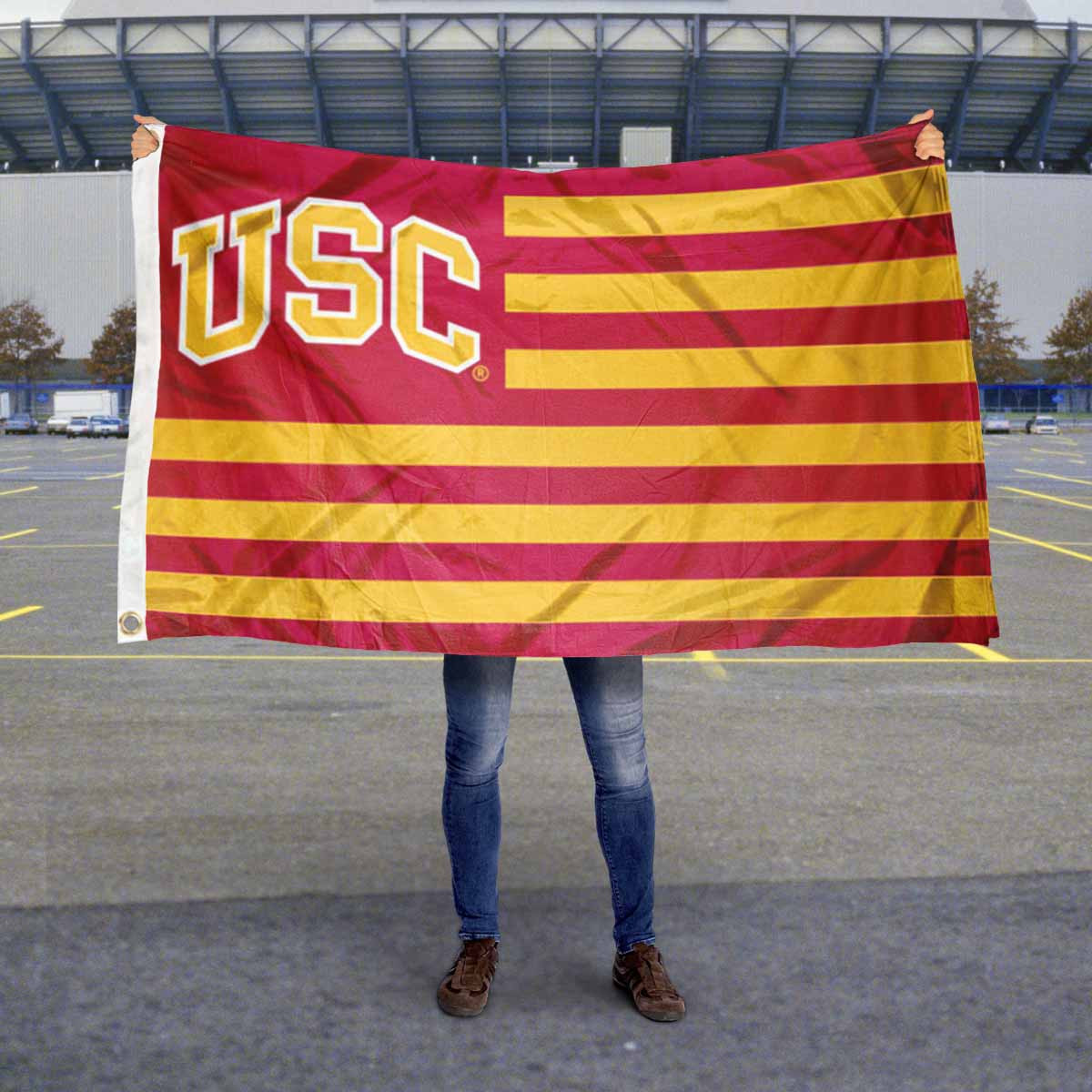 Southern Cal Trojans Stripes Nation Flag - State Street Products