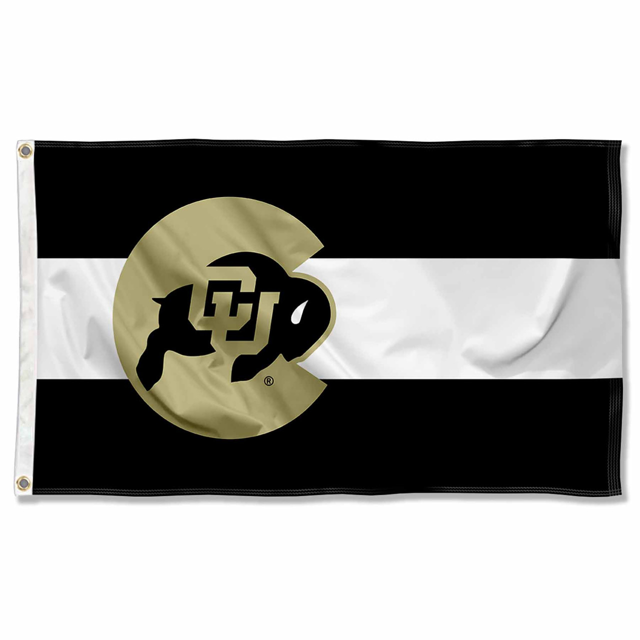 Colorado Buffaloes State of Colorado Logo Flag - State Street Products