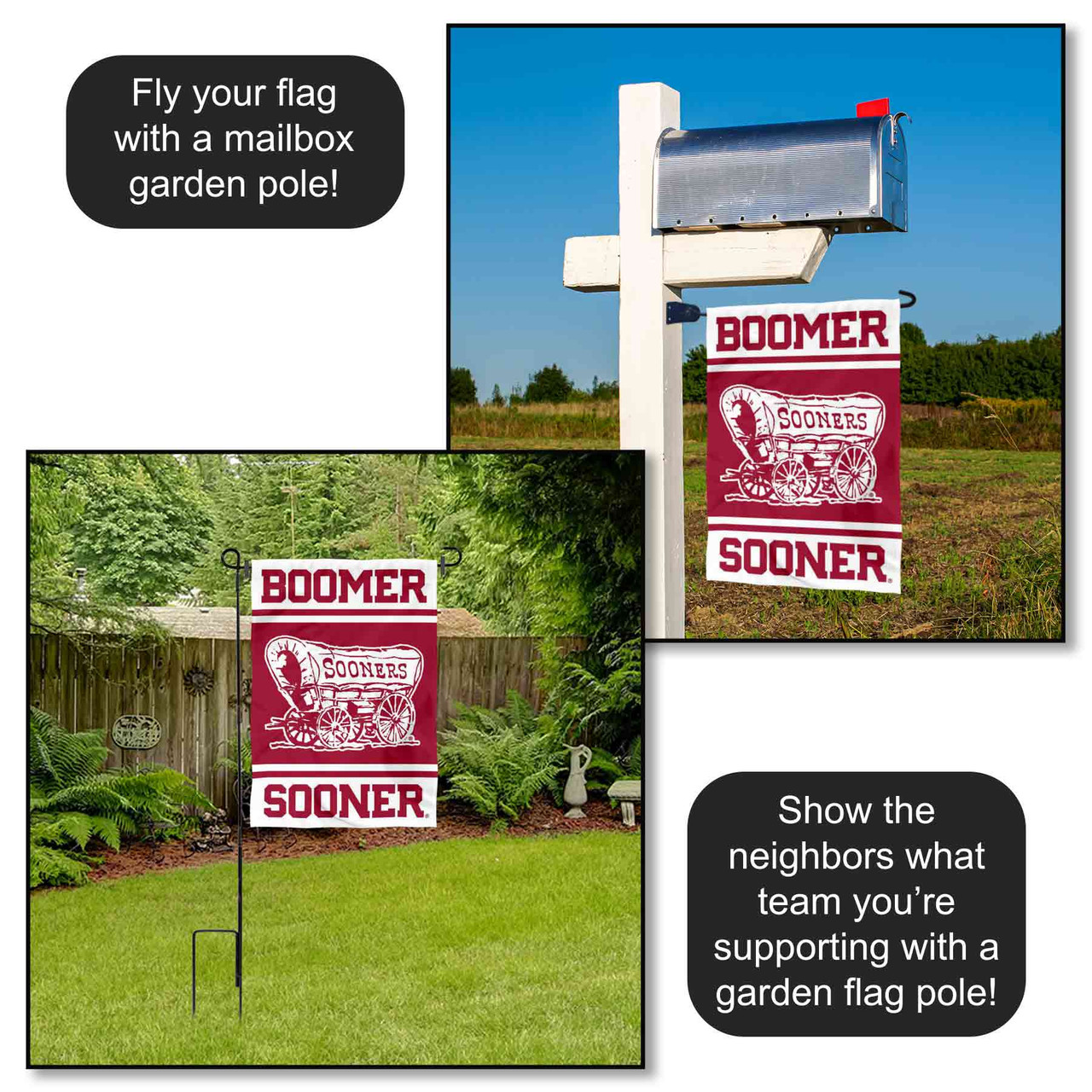 University of Oklahoma Garden Flag - State Street Products