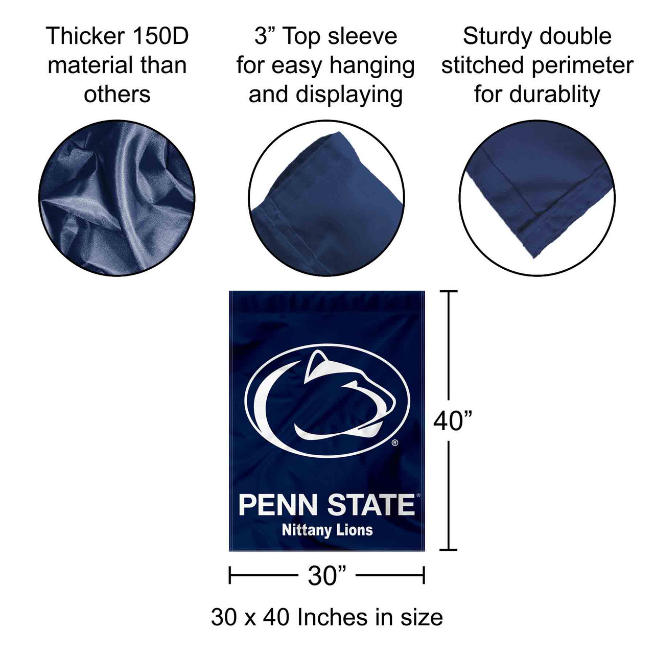 Penn State Nittany Lions Banner Flag - State Street Products