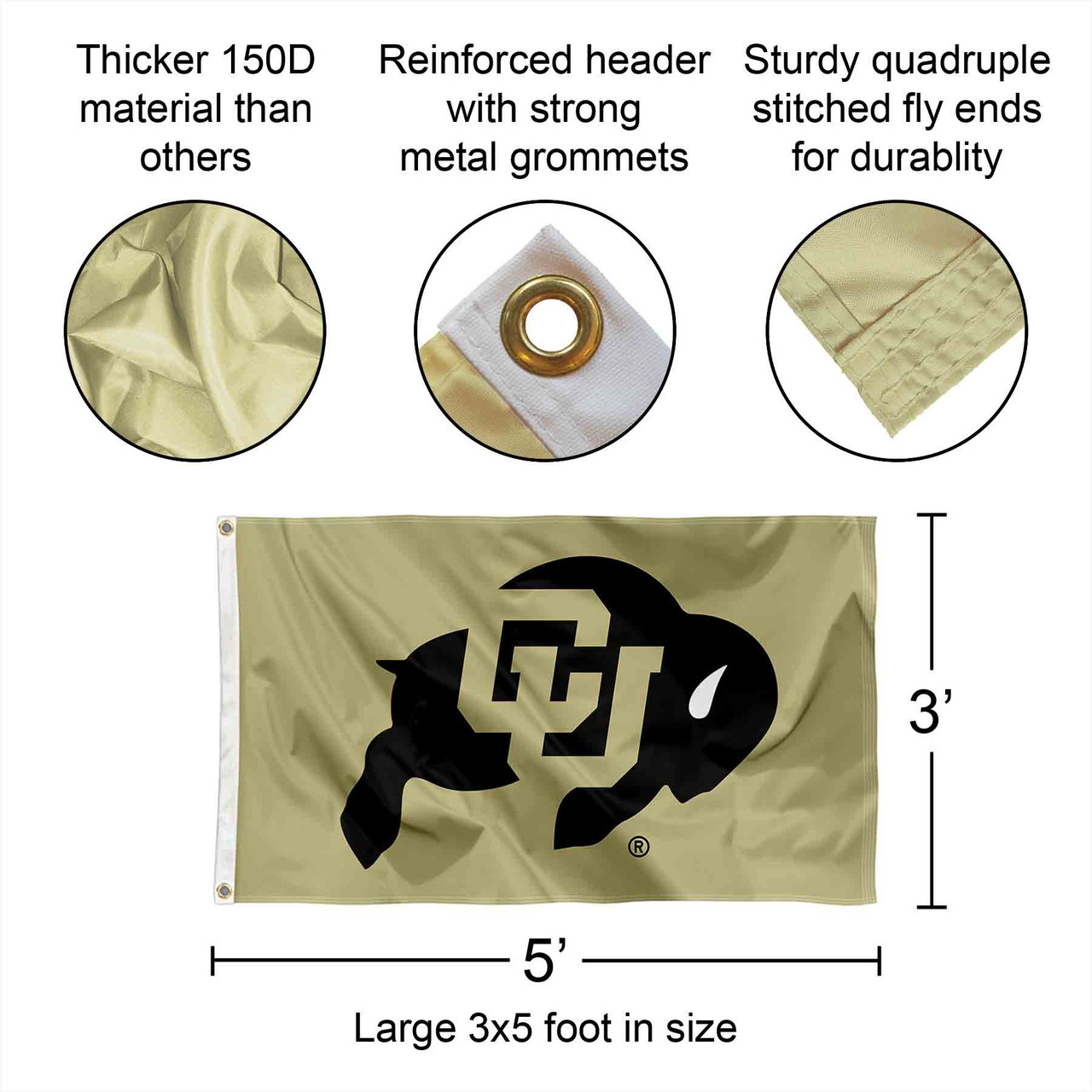 Colorado Buffs Flag - State Street Products