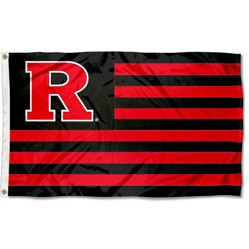 Rutgers Scarlet Knights Stripes Flag - State Street Products