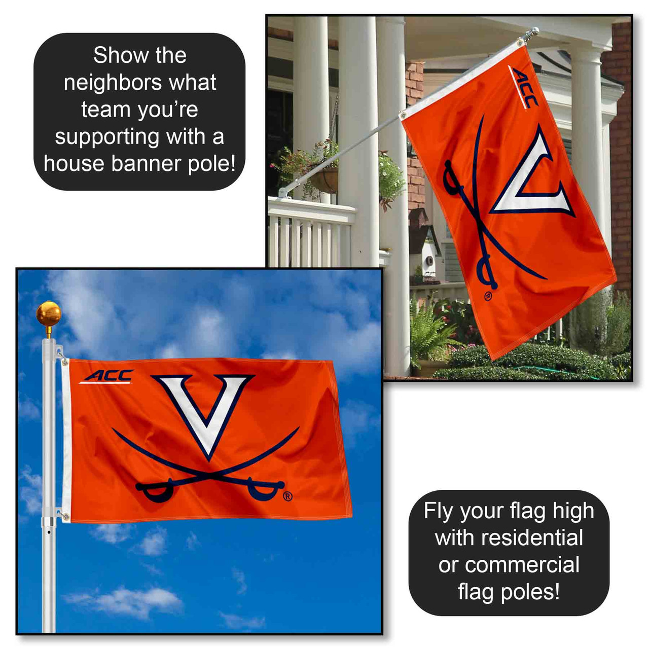 UVA Cavaliers ACC Flag - State Street Products