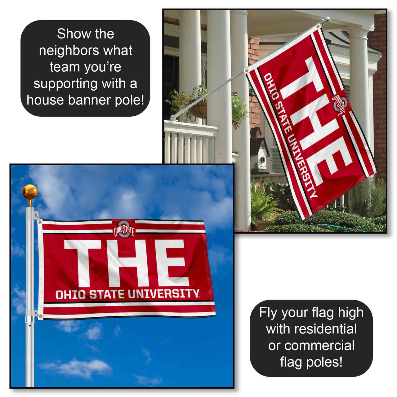 THE Ohio State University Banner Flag - State Street Products