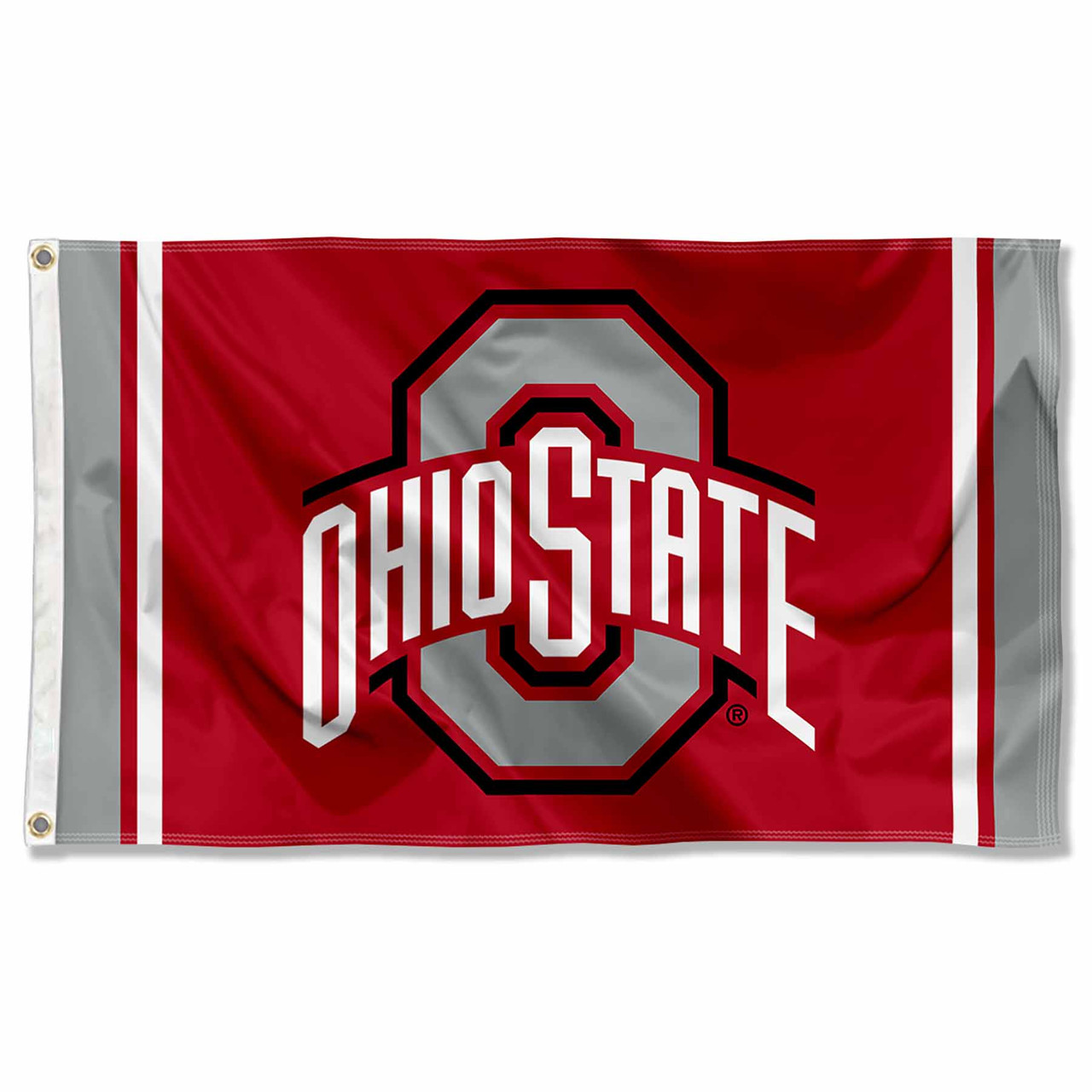 Ohio State Buckeyes Jersey Stripes Flag - State Street Products