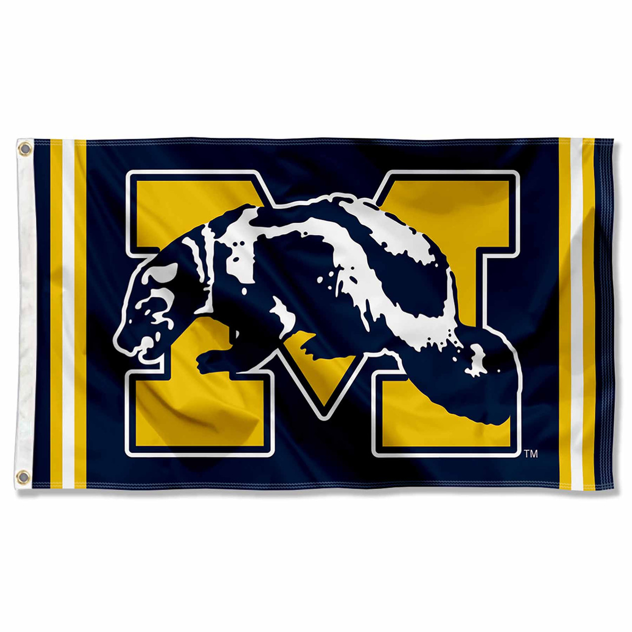Michigan Wolverines Throwback Vault Logo Flag - State Street Products
