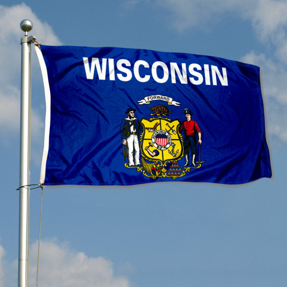 State of Wisconsin Flag - State Street Products