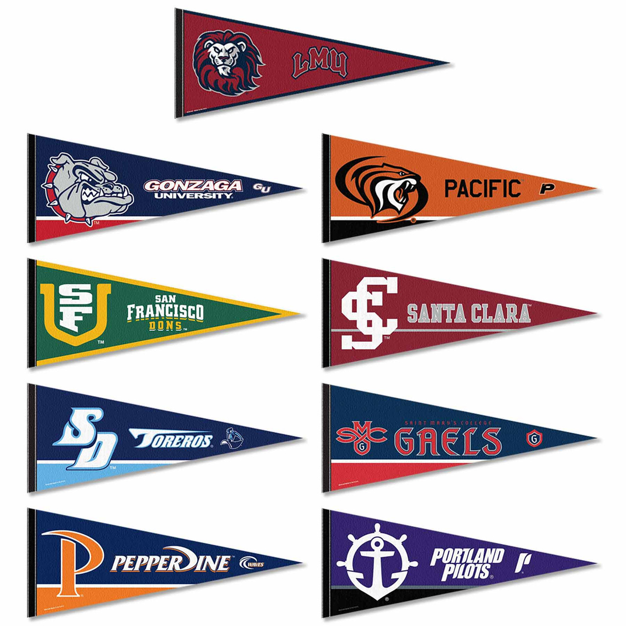 West Coast Conference Pennants - State Street Products