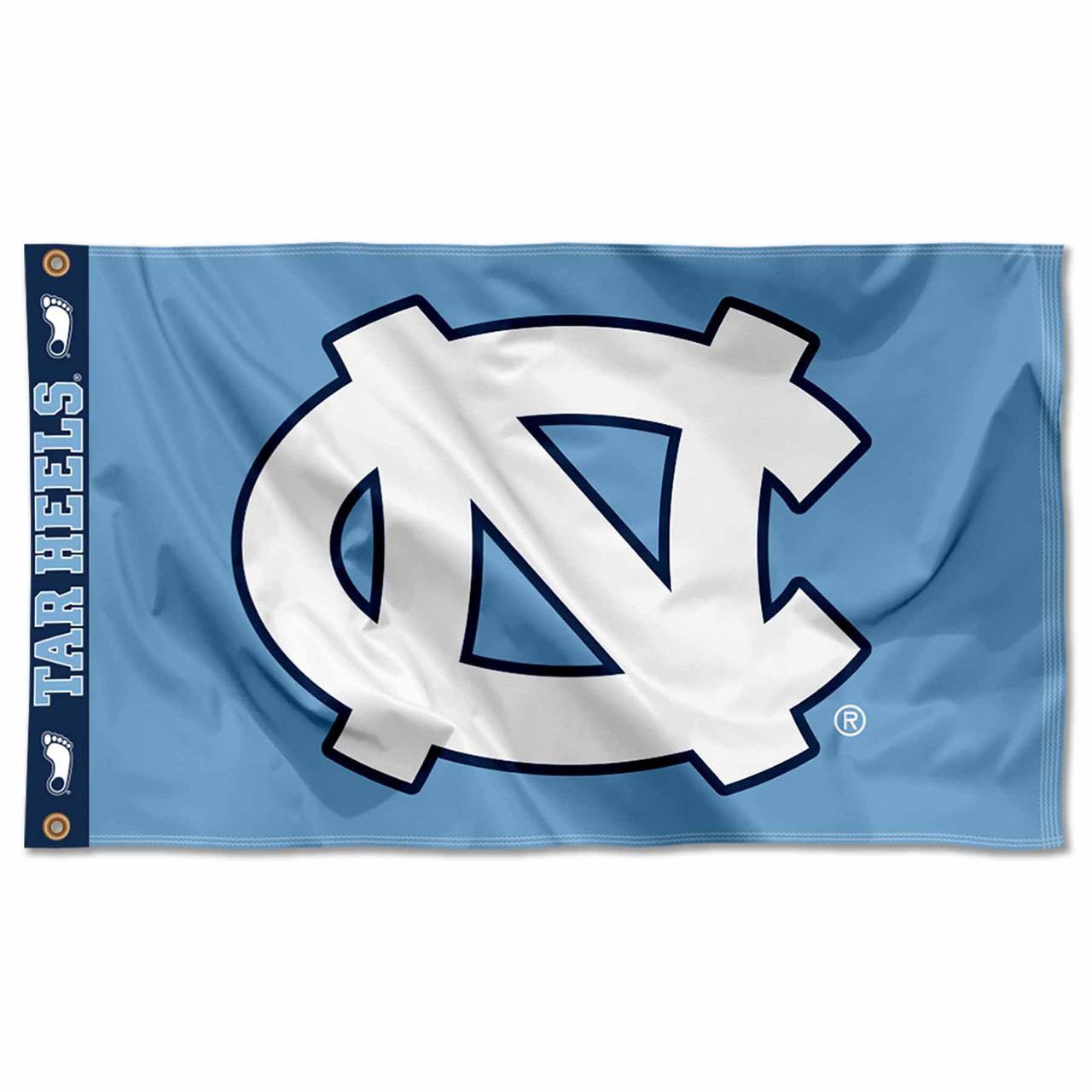 UNC Tar Heels Printed Header 3x5 Flag - State Street Products