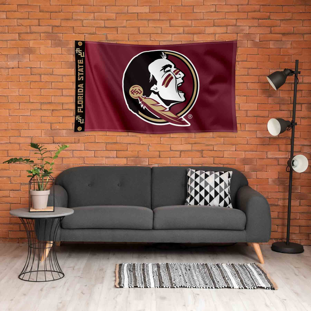 Florida State FSU Noles Printed Header 3x5 Flag - State Street Products