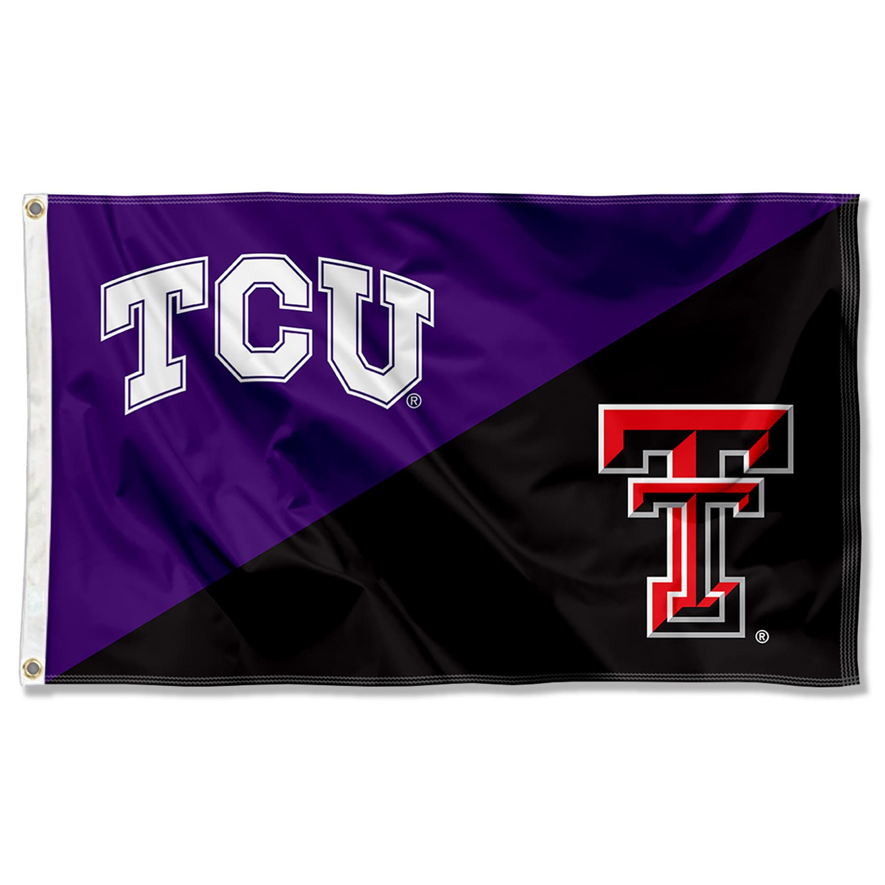 TCU Horned Frogs vs Texas Tech House Divided 3x5 Flag - State Street ...